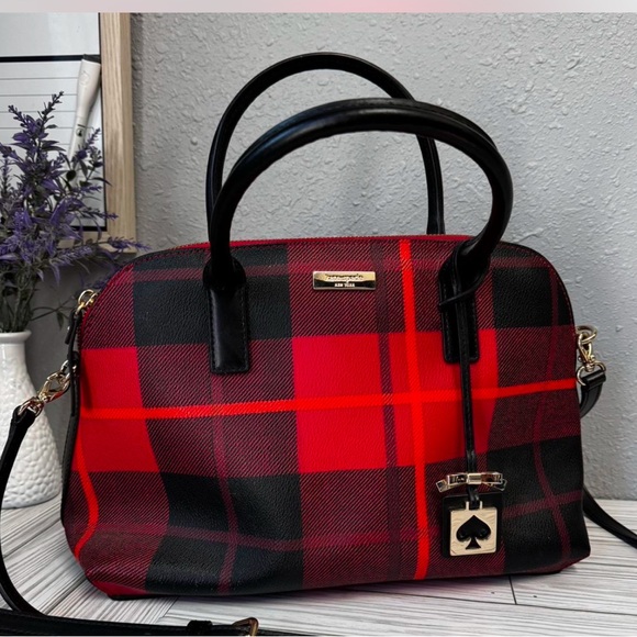 kate spade | Bags | Kate Spade Red Plaid Handbag | Poshmark